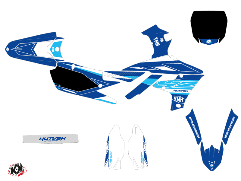 Motorcycle Decor Kit Cross Outline Yamaha 250 YZF Blue 3662775713676| eBay